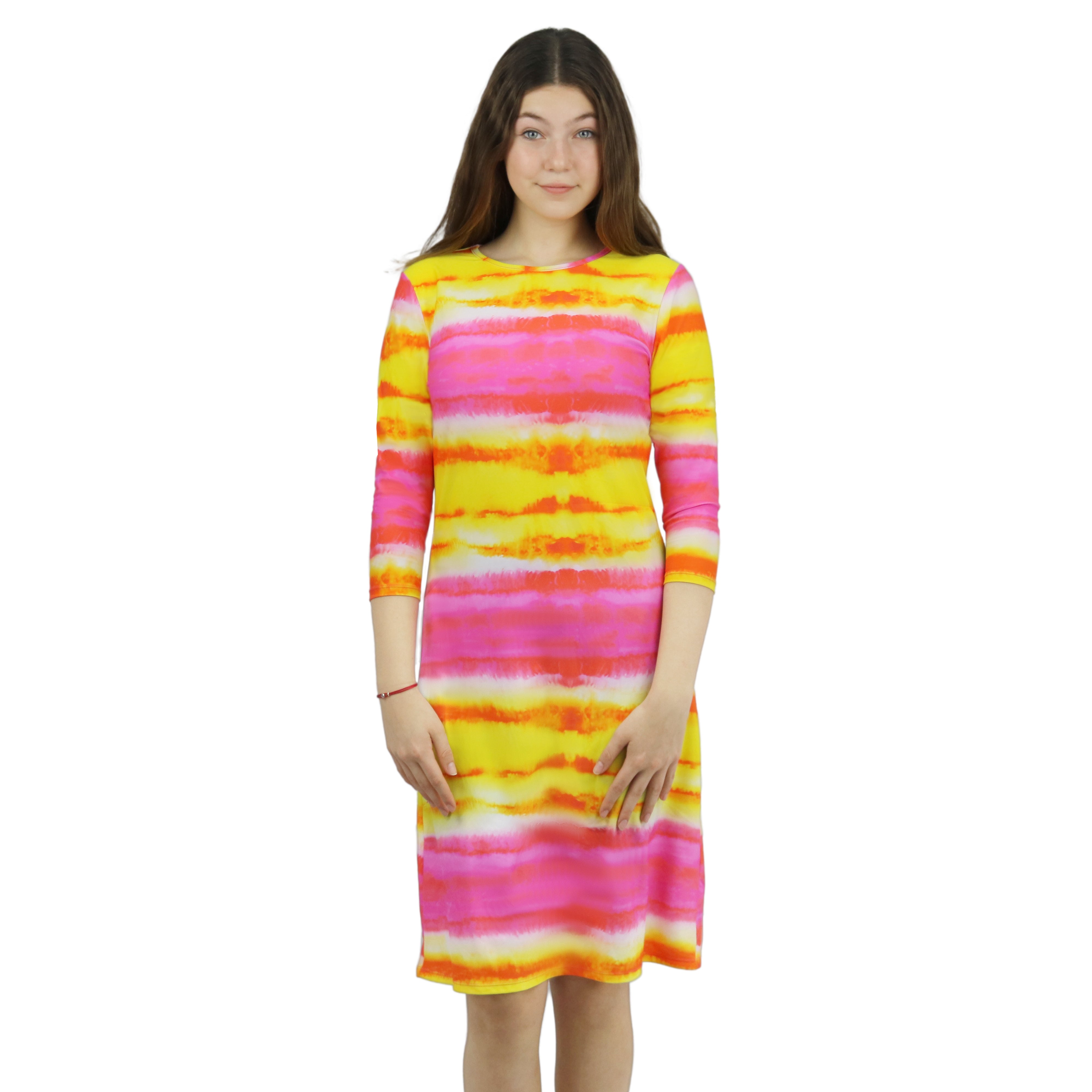 Woman Modest Tznius 3/4 Sleeve Athletic Swimdress Beach Cover up UPF 5 ...
